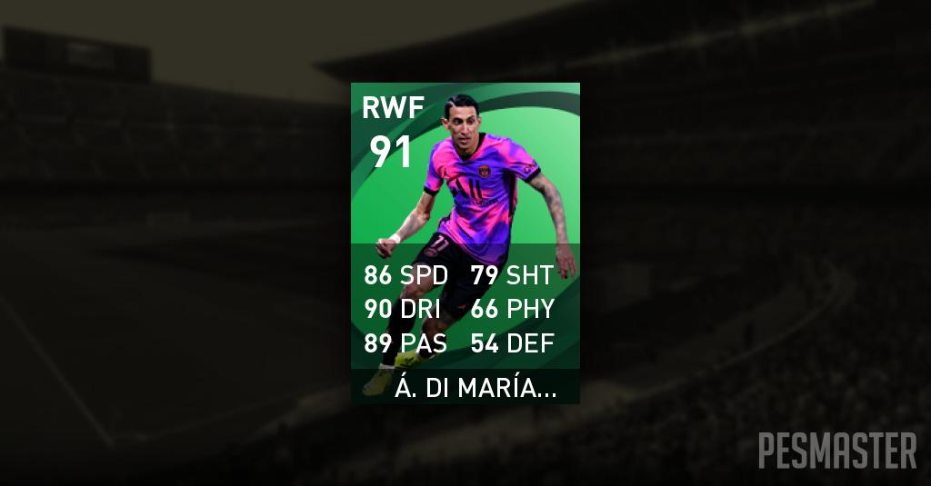 Ángel Di María PES 2021 Stats