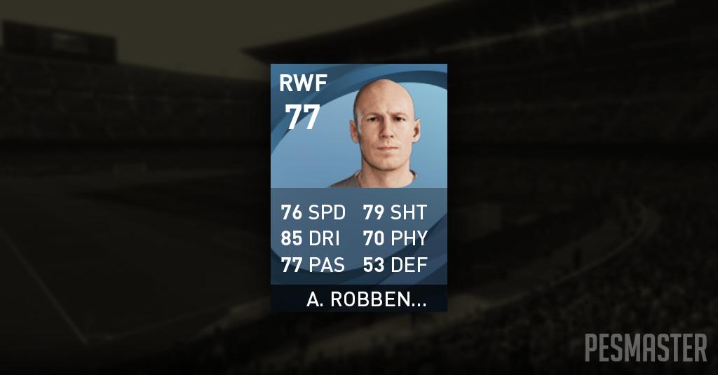 Arjen Robben PES 2021 Mobile Stats