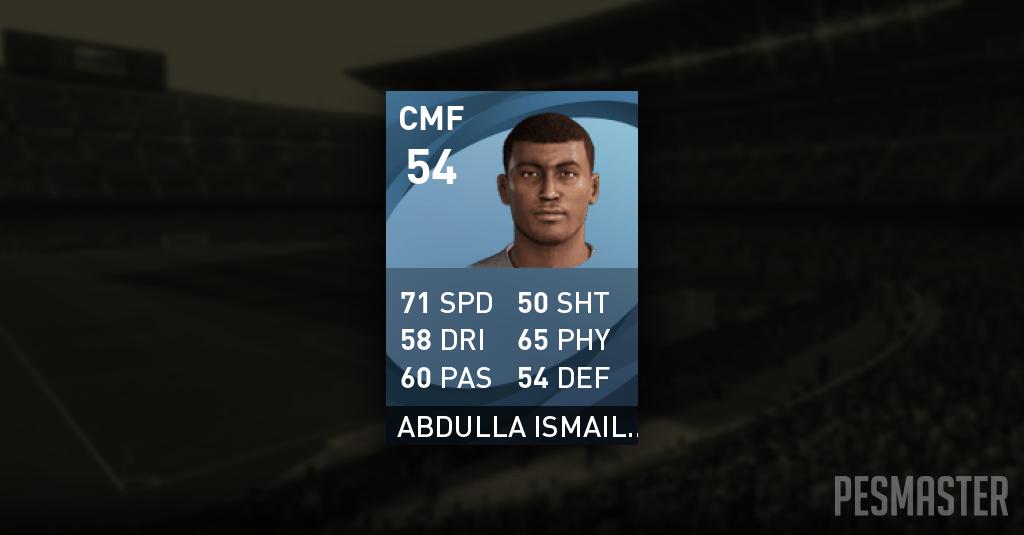Abdulla Ismail PES 2021 Mobile Stats