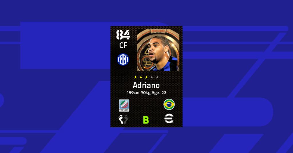 Adriano eFootball Stats