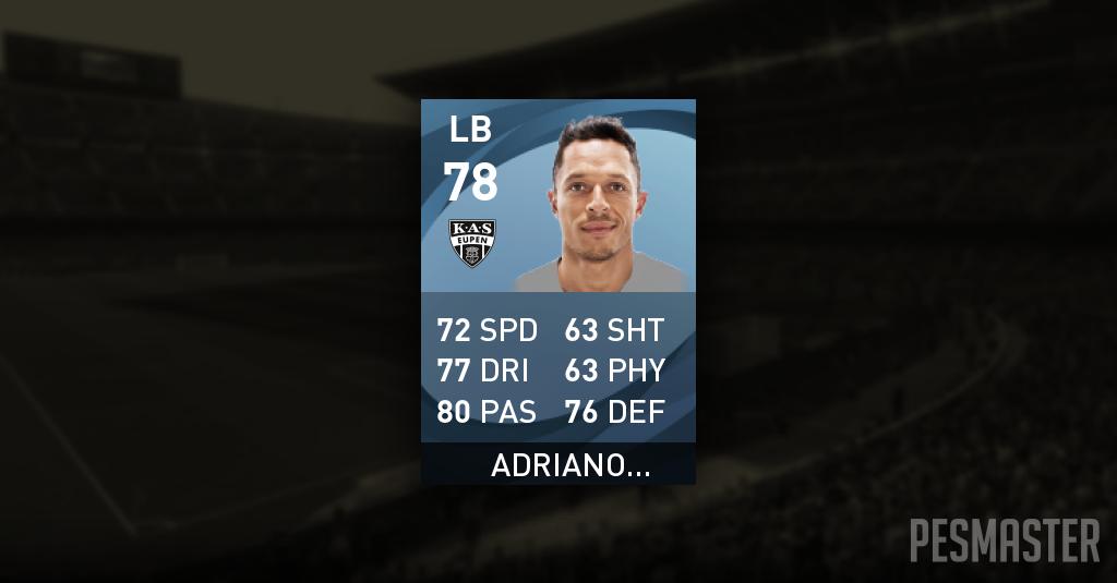 Adriano PES 2021 Stats