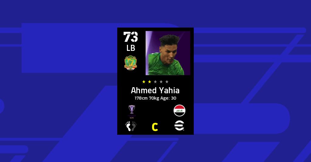 Ahmed Yahia eFootball Stats