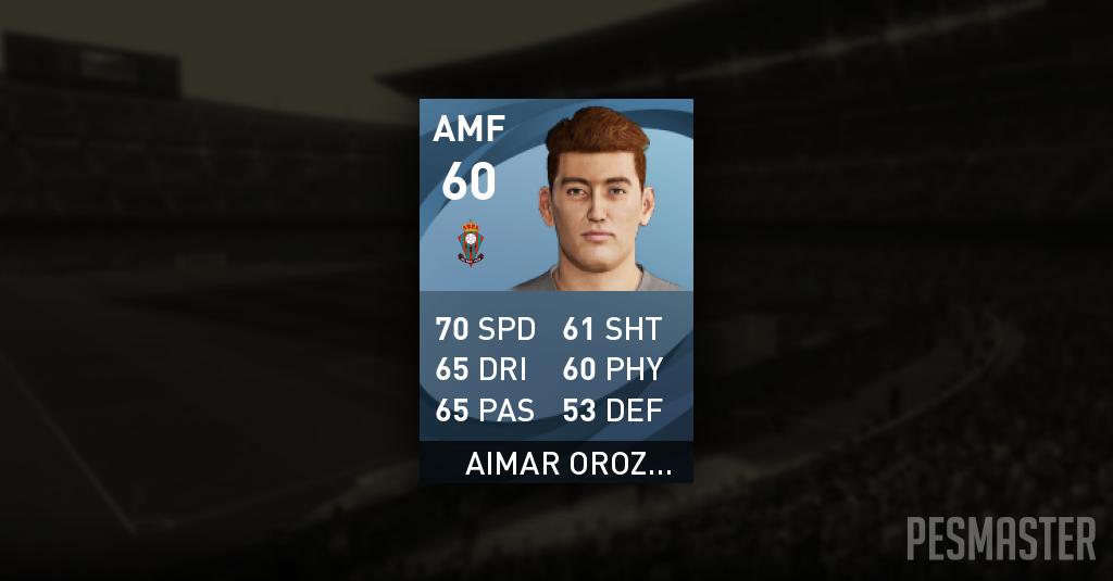 Aimar Oroz PES 2021 Stats