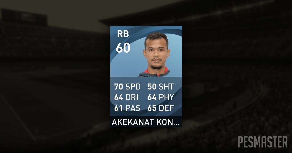 Akekanat Kongket PES 2021 Mobile Stats