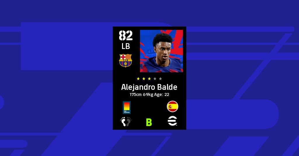 Alejandro Balde eFootball Stats