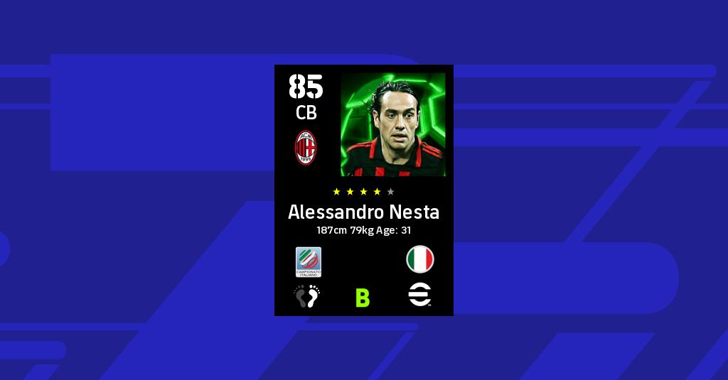 Alessandro Nesta eFootball Stats