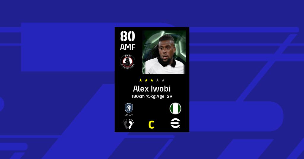 Alex Iwobi eFootball Stats