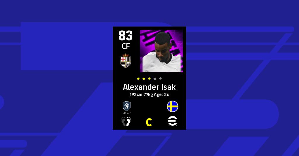Alexander Isak eFootball Stats