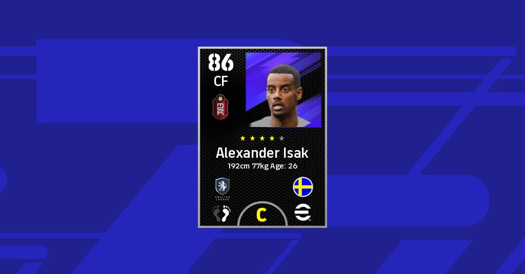 Alexander Isak eFootball Stats