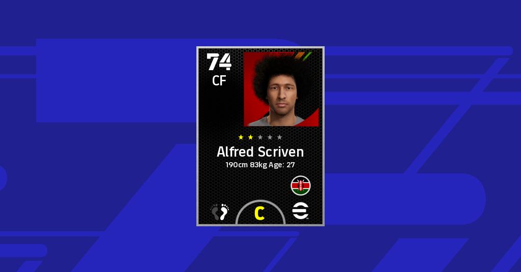 Alfred Scriven eFootball Stats