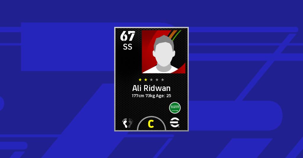 Ali Ridwan eFootball Stats