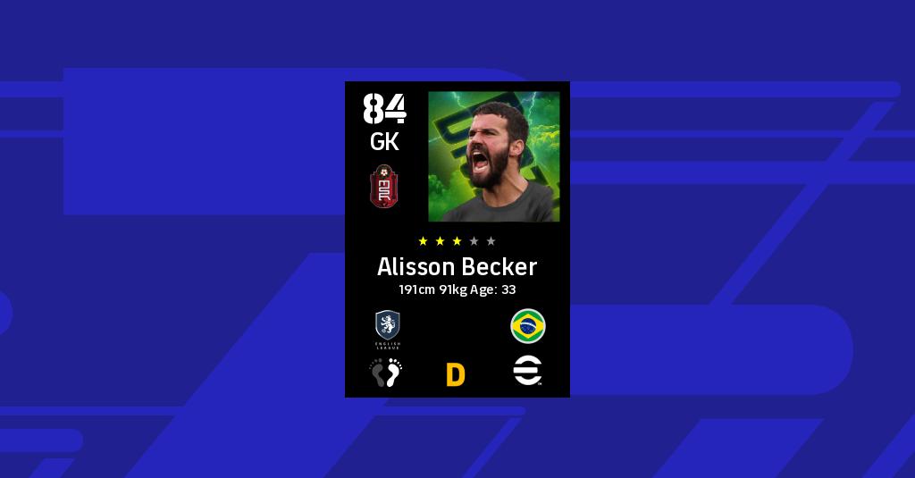 Alisson Becker eFootball Stats