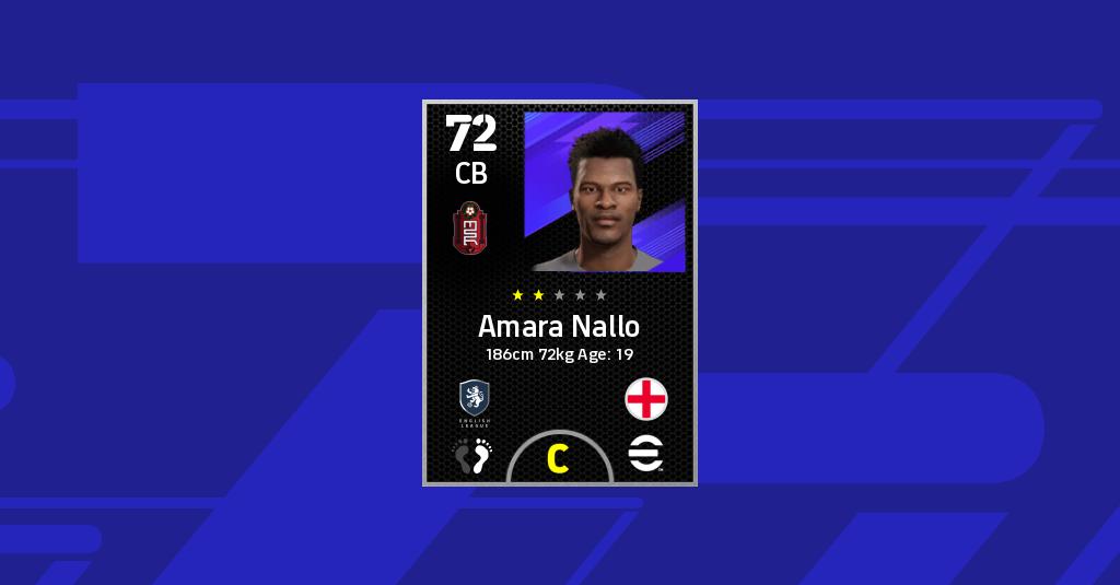 Amara Nallo eFootball Stats