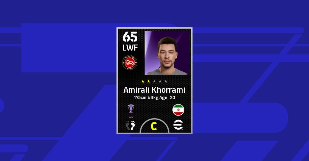 Amirali Khorrami eFootball Stats