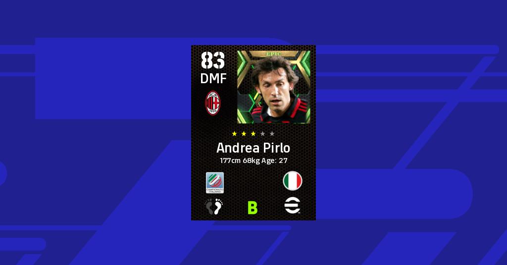 Andrea Pirlo eFootball Stats