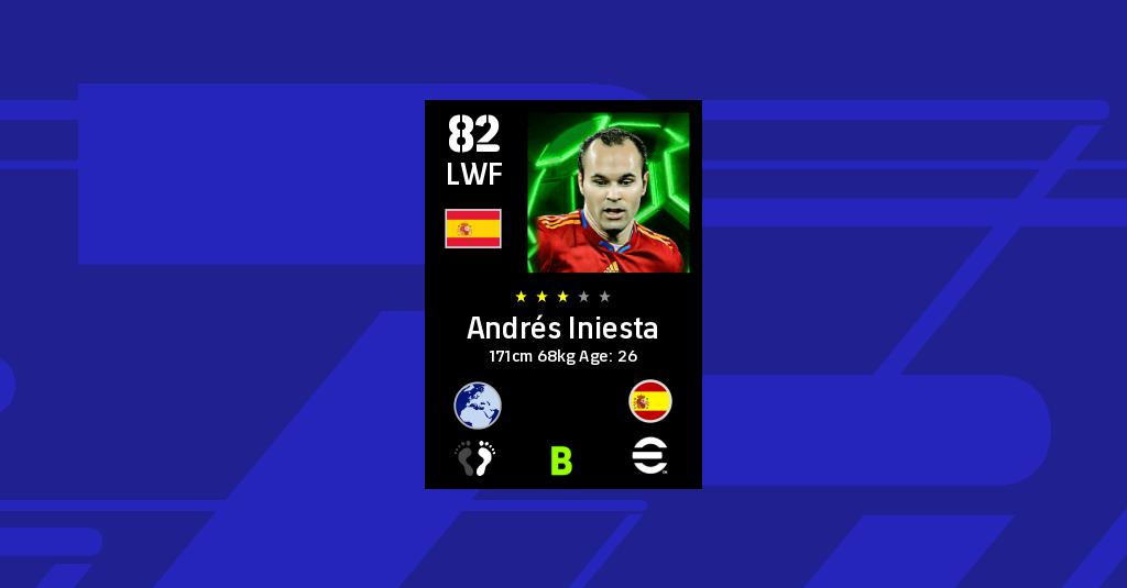 Andrés Iniesta eFootball Stats