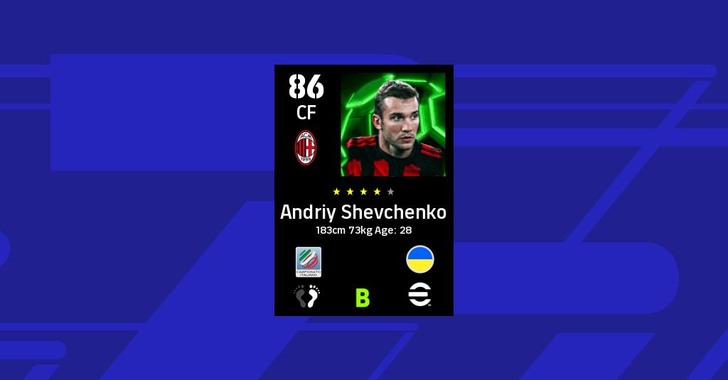 Andriy Shevchenko eFootball Stats