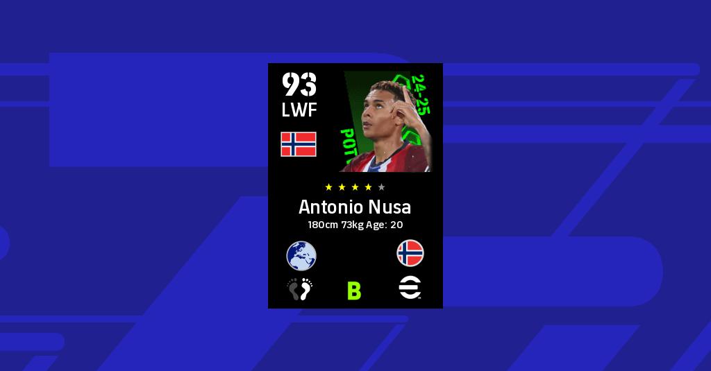 Antonio Nusa eFootball Stats