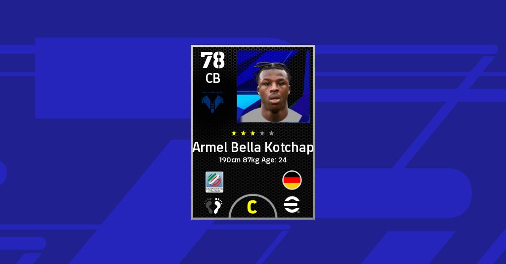 Armel Bella Kotchap eFootball Stats