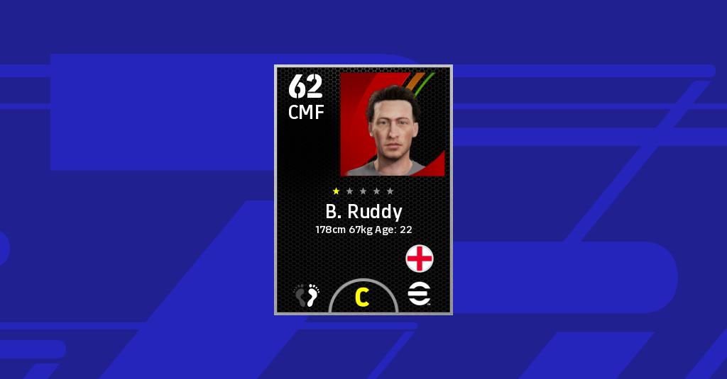 B. Ruddy eFootball 2022 Stats