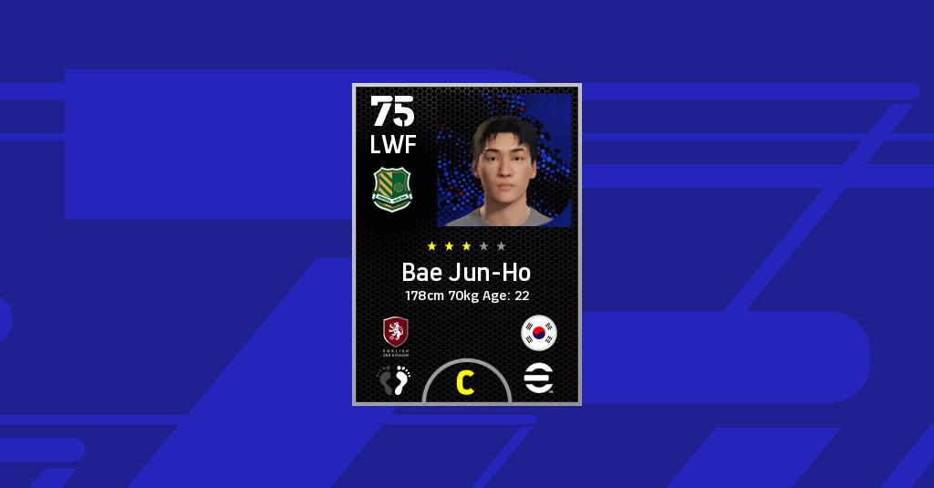 Bae Jun-Ho eFootball Stats