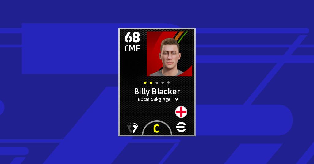 Billy Blacker eFootball Stats
