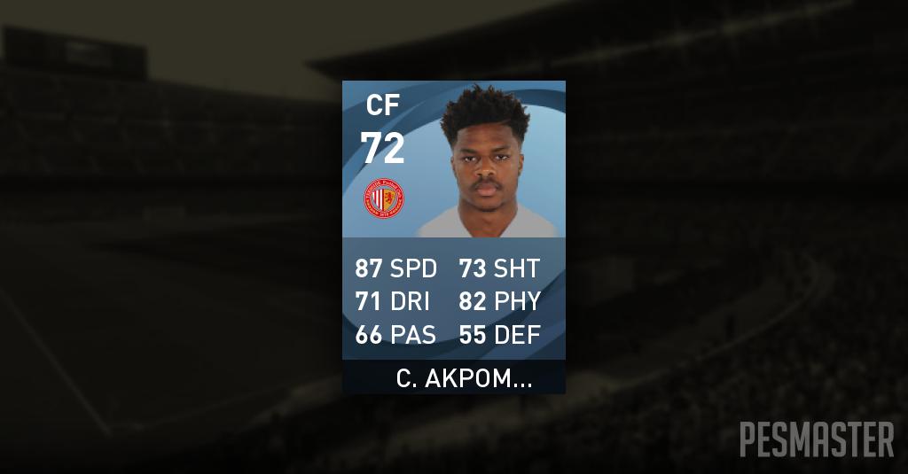 Chuba Akpom PES 2021 Stats
