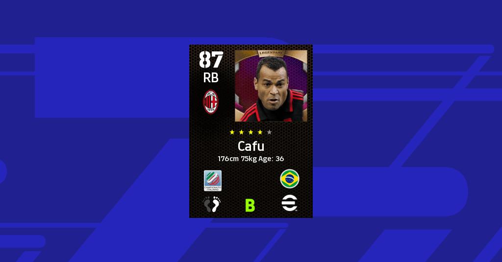 Cafu eFootball Stats