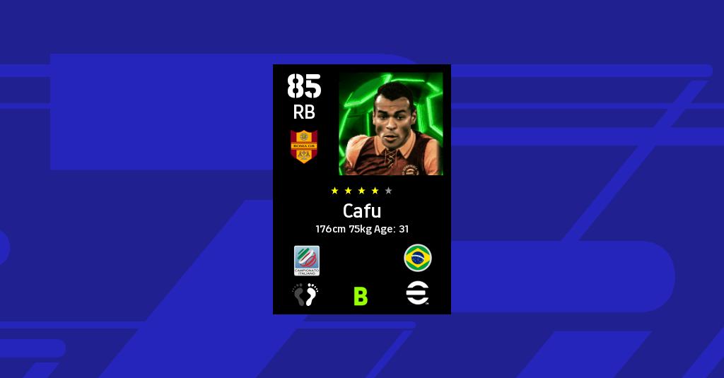 Cafu eFootball Stats
