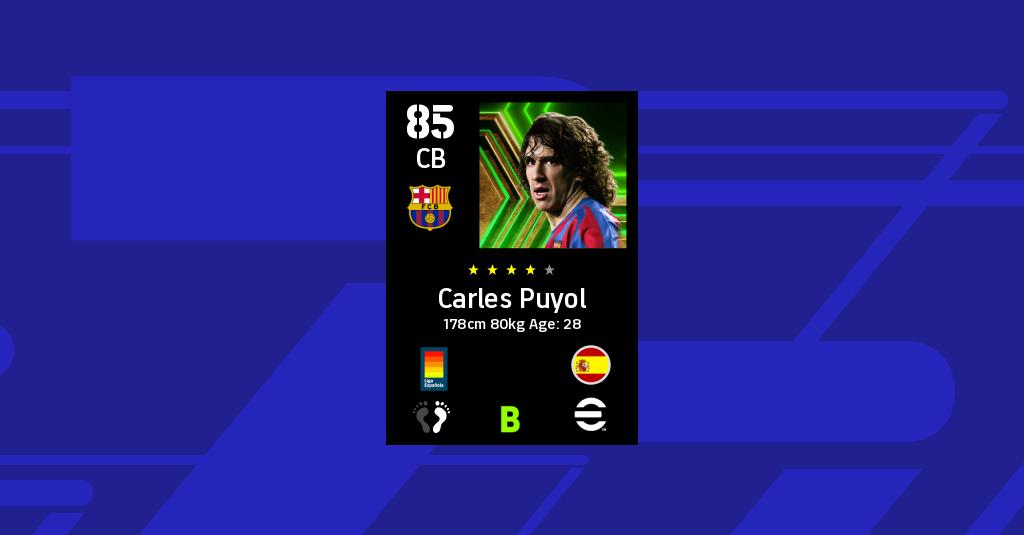 Carles Puyol eFootball Stats