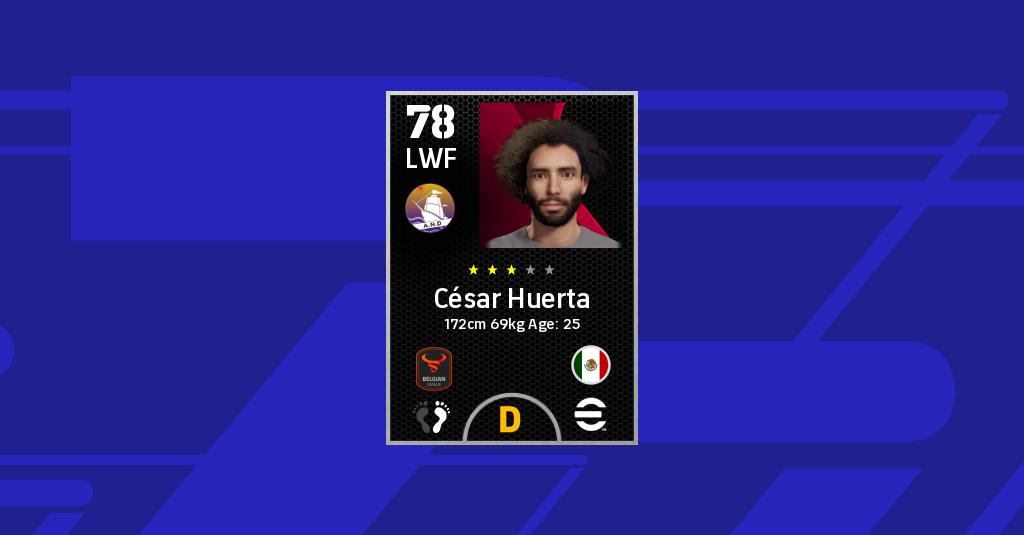 César Huerta eFootball Stats