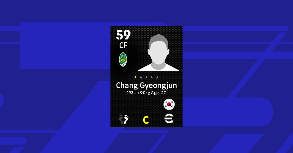 Chang Gyeongjun eFootball 2022 Stats