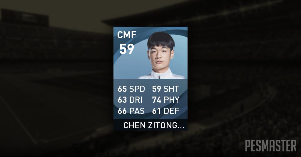 Chen Zitong PES 2021 Stats