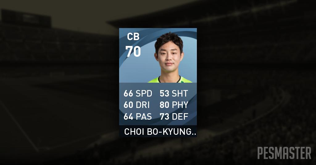 Choi Bo-Kyung PES 2021 Stats