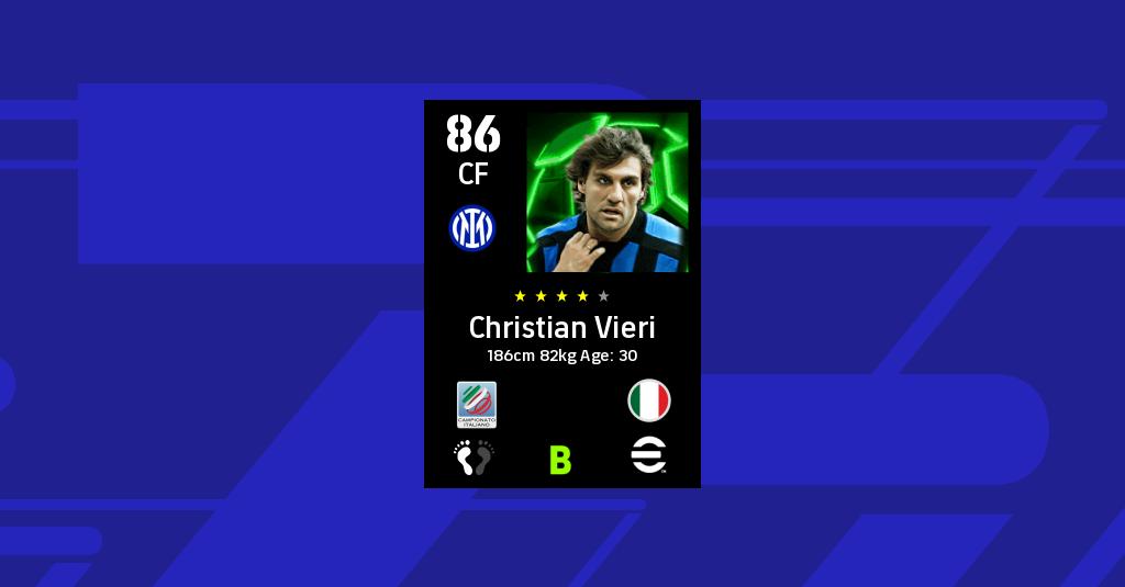 Christian Vieri eFootball Stats