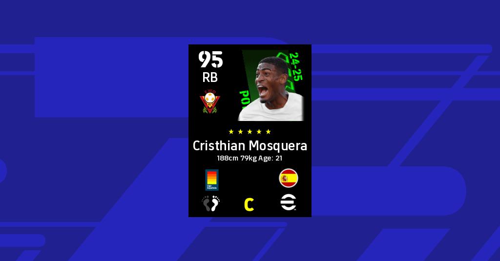 Cristhian Mosquera eFootball 2022 Stats
