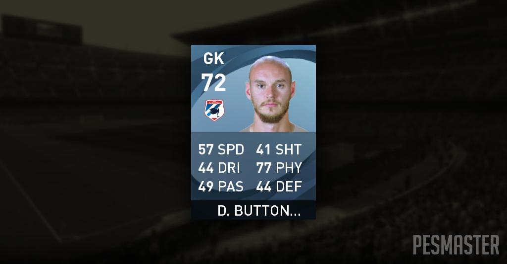 David Button PES 2021 Stats
