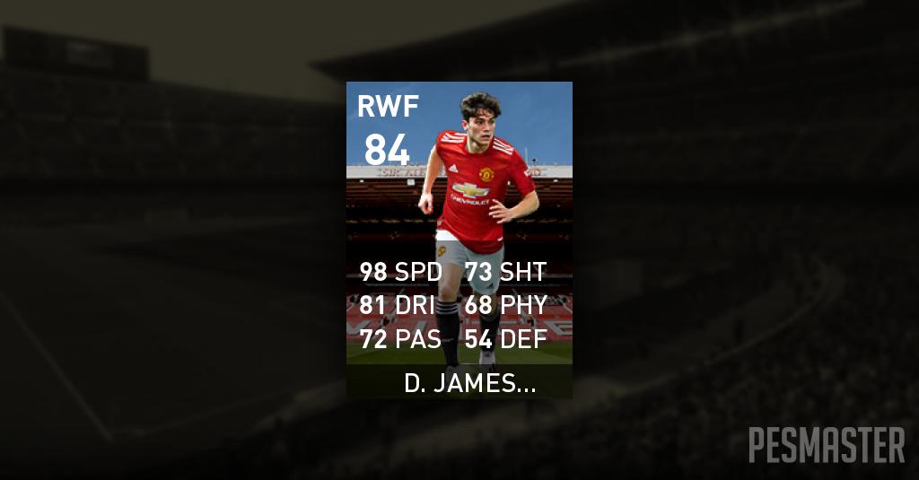 Daniel James PES 2021 Stats