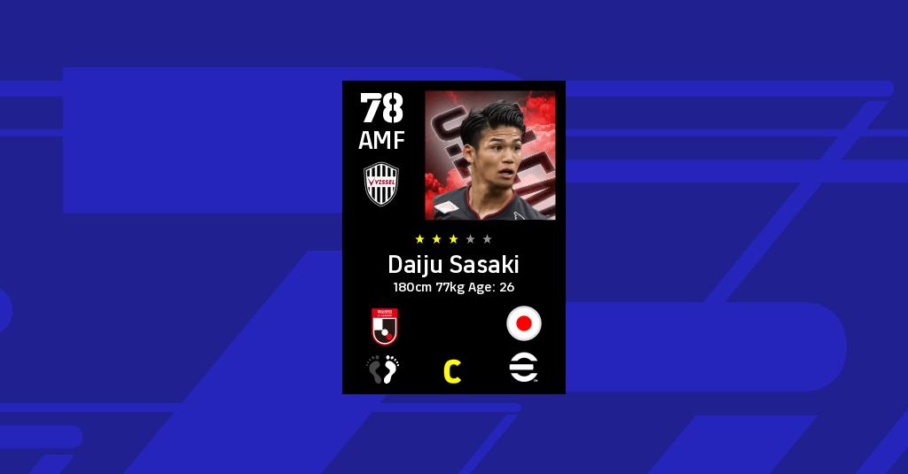 Daiju Sasaki eFootball Stats