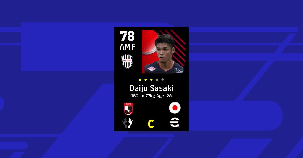 Daiju Sasaki eFootball Stats