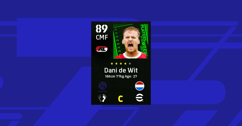 Dani de Wit eFootball Stats