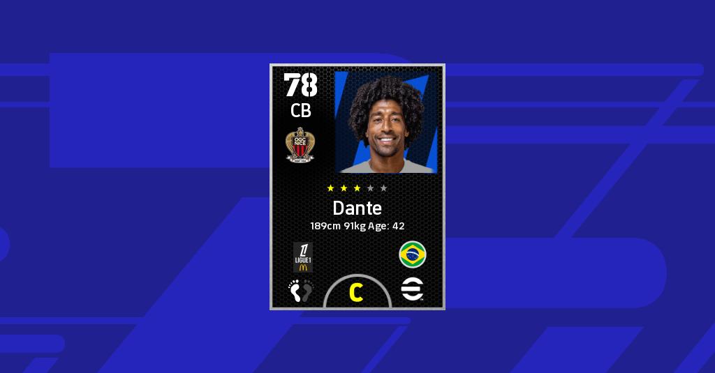 Dante Bonfim Costa Santos eFootball 2022 Stats