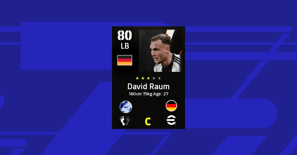 David Raum eFootball Stats