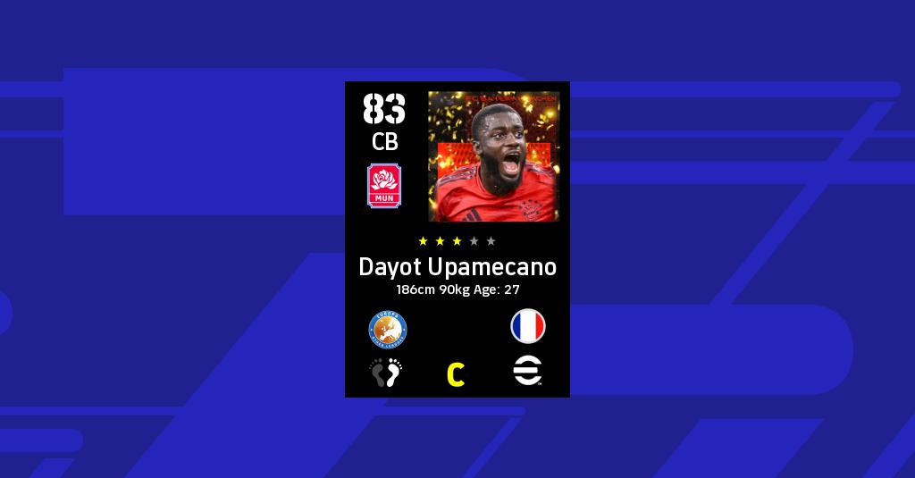 Dayot Upamecano eFootball Stats