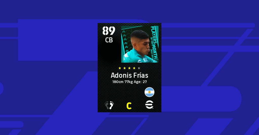 Adonis Frias eFootball 2022 Stats
