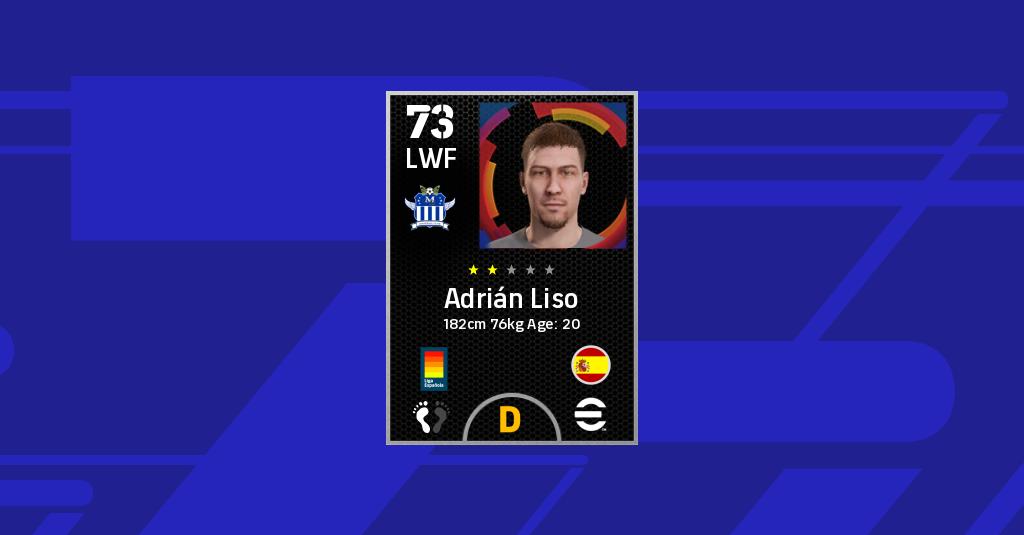 Adrián Liso eFootball Stats