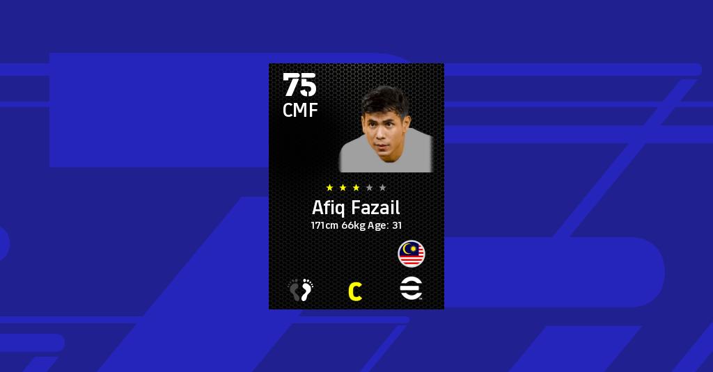 Afiq Fazail eFootball 2022 Stats