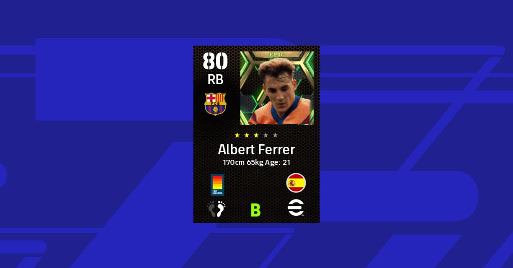 Albert Ferrer eFootball 2022 Stats