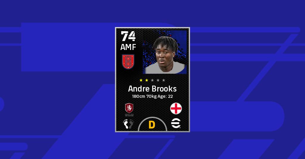 Andre Brooks eFootball 2022 Stats