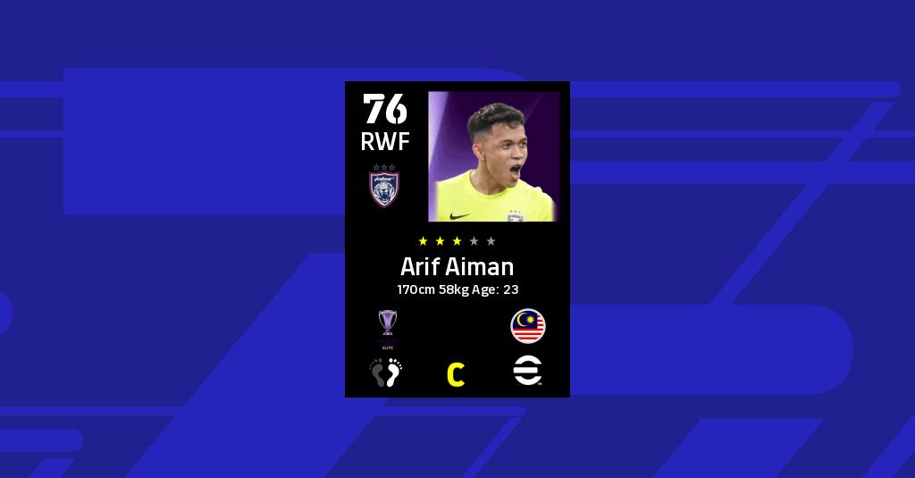 Arif Aiman Hanapi eFootball 2022 Stats